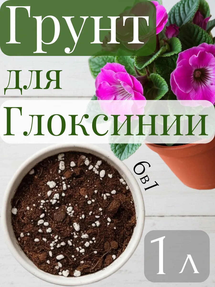 Готовый грунт для Глоксинии 1 литр