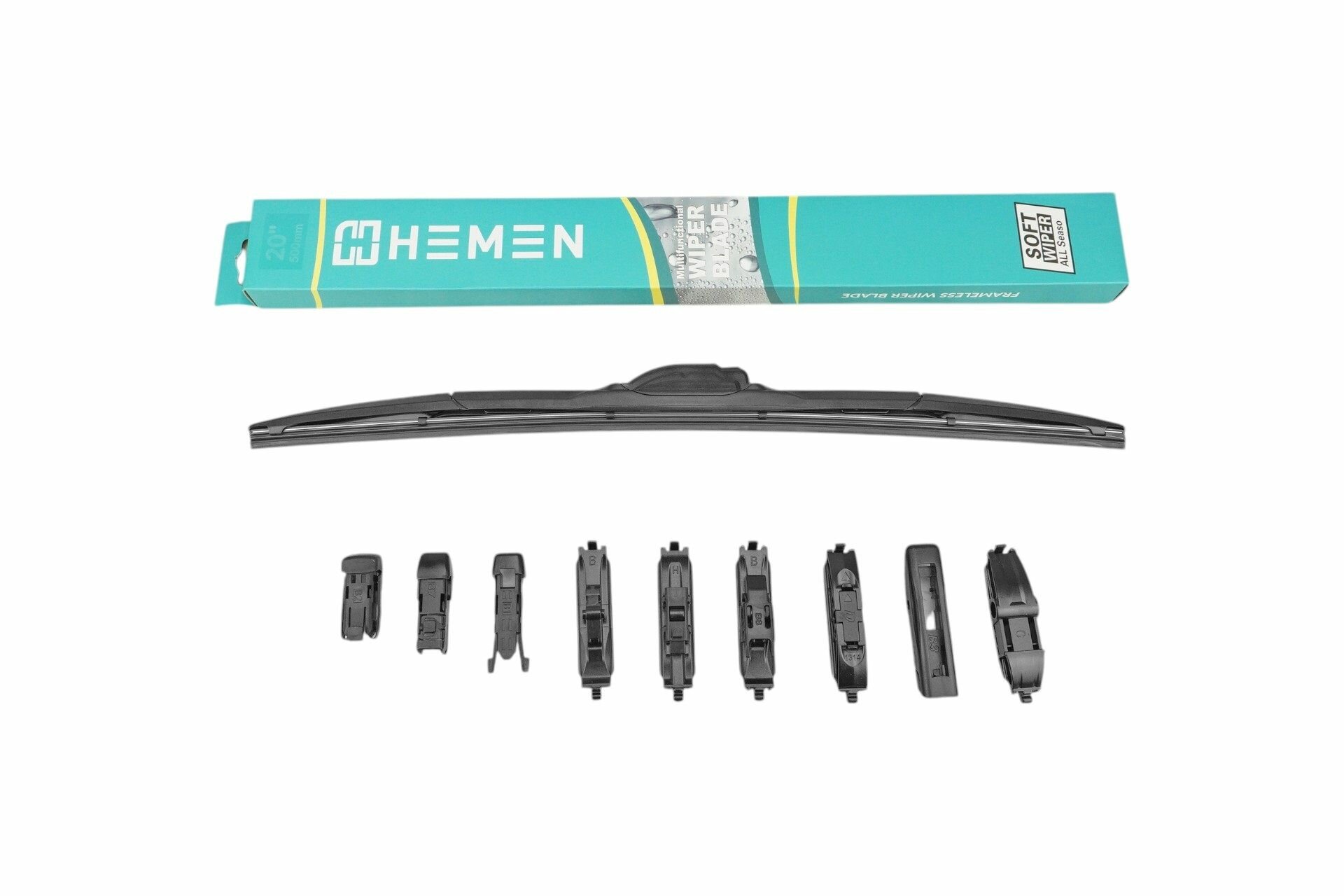 Щётка стеклоочистителя HYBRID HEMEN 510 мм + 10 адаптеров (H51HYBU)