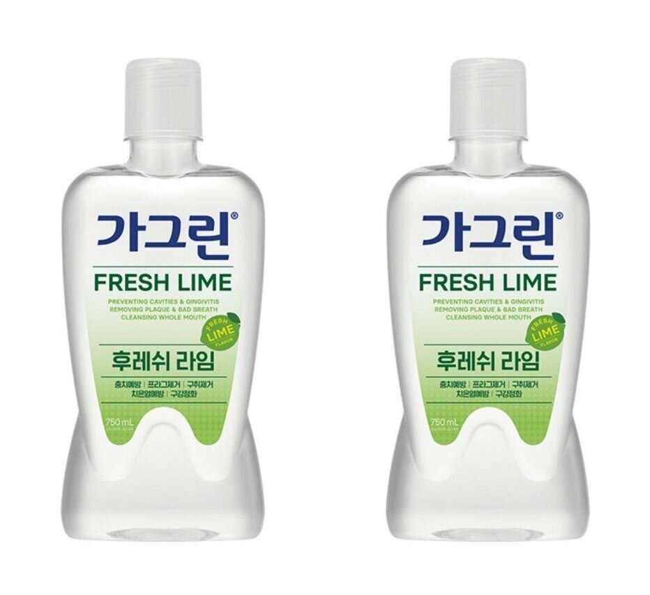 GARGLIN Ополаскиватель для полости рта с экстрактом лайма Fresh Lime 750мл - 2 штуки