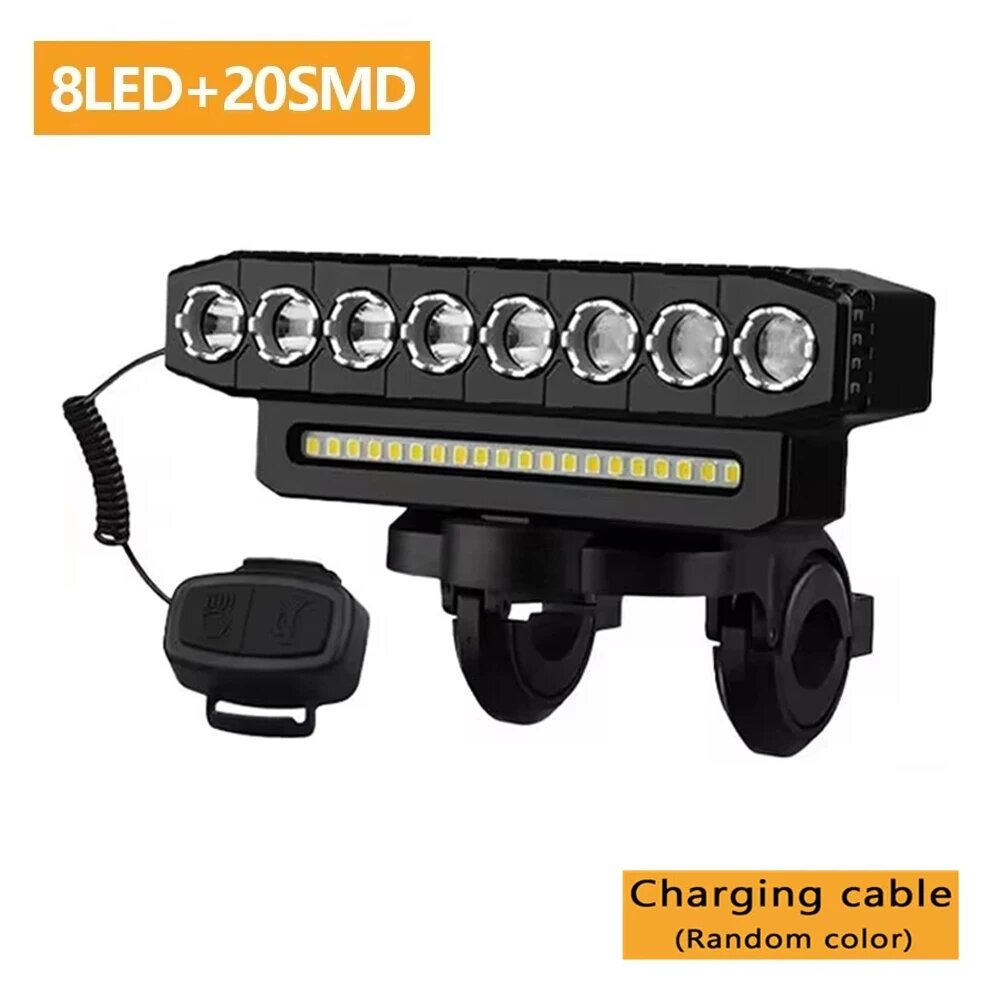 Велофонарь Cycle Zone 5/8 LED USB 6 режимов 8 LED - 20 SMD