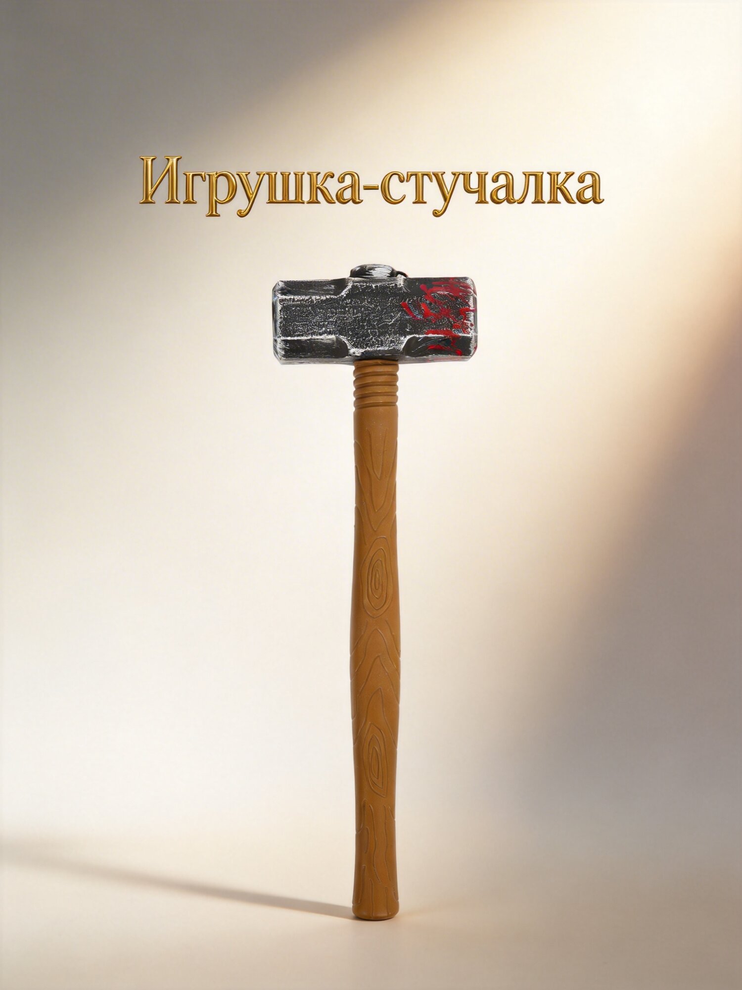 Детский Молоток Игрушка Реалистичный Пластиковый Молоток Для Шуток На Праздники Размер 52.00X15.70X6.00Cm