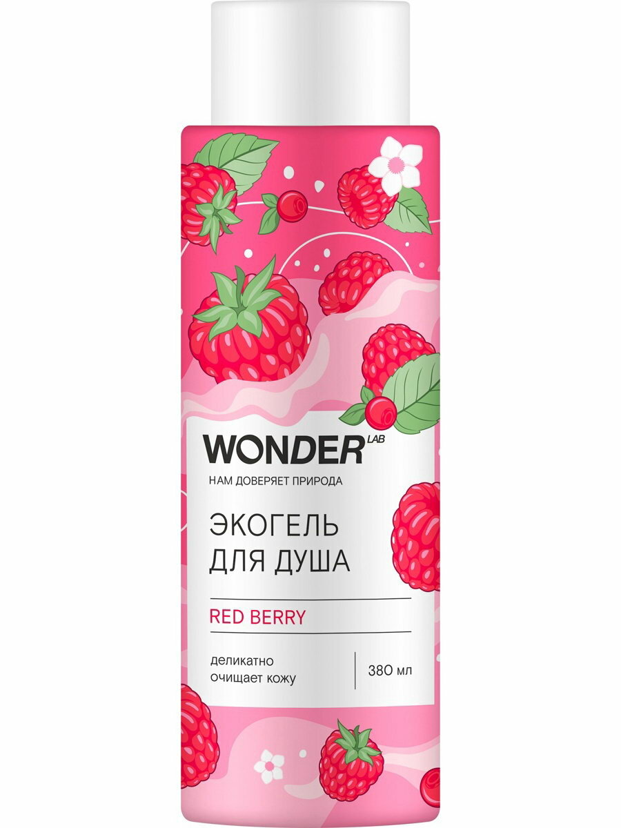 Экогель для душа red berry, 380 мл, возраст: для взрослых, аромат: ягоды