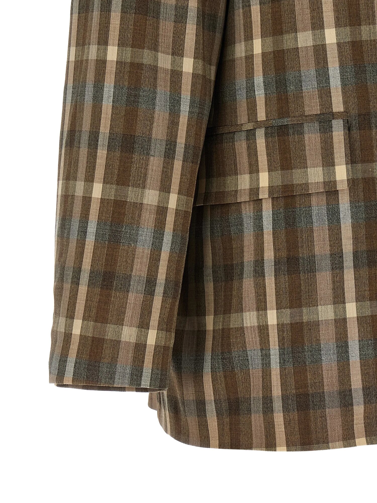 Куртка AURALEE Check-pattern wool blazer, размер 42 — фото 1