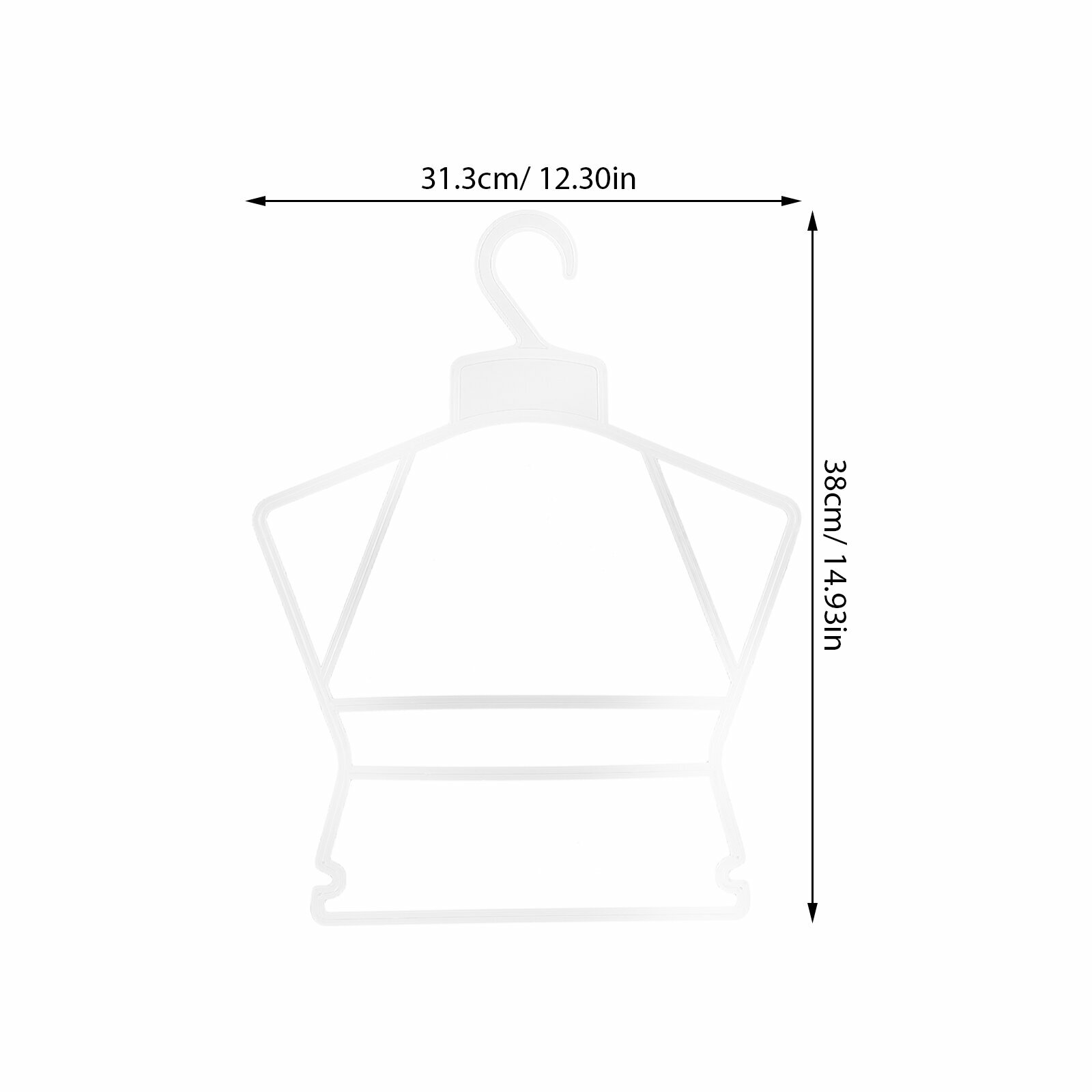 10 Штук Пластиковые Вешалки Для Детской Одежды Размер 35 5X27 5Cm