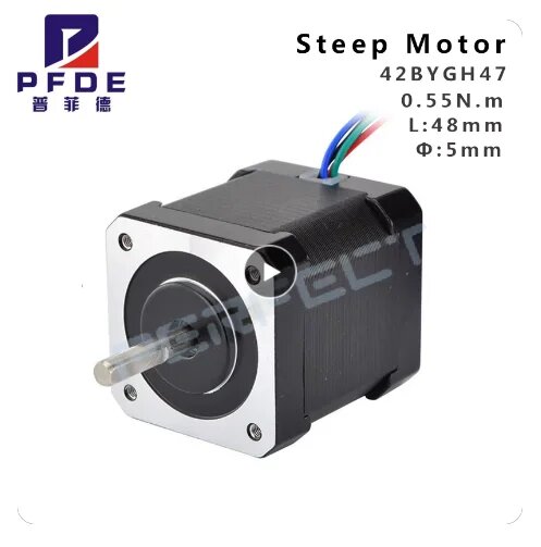Шаговый двигатель Nema17 42BYGH47, диаметр вала Motor with DuPont he