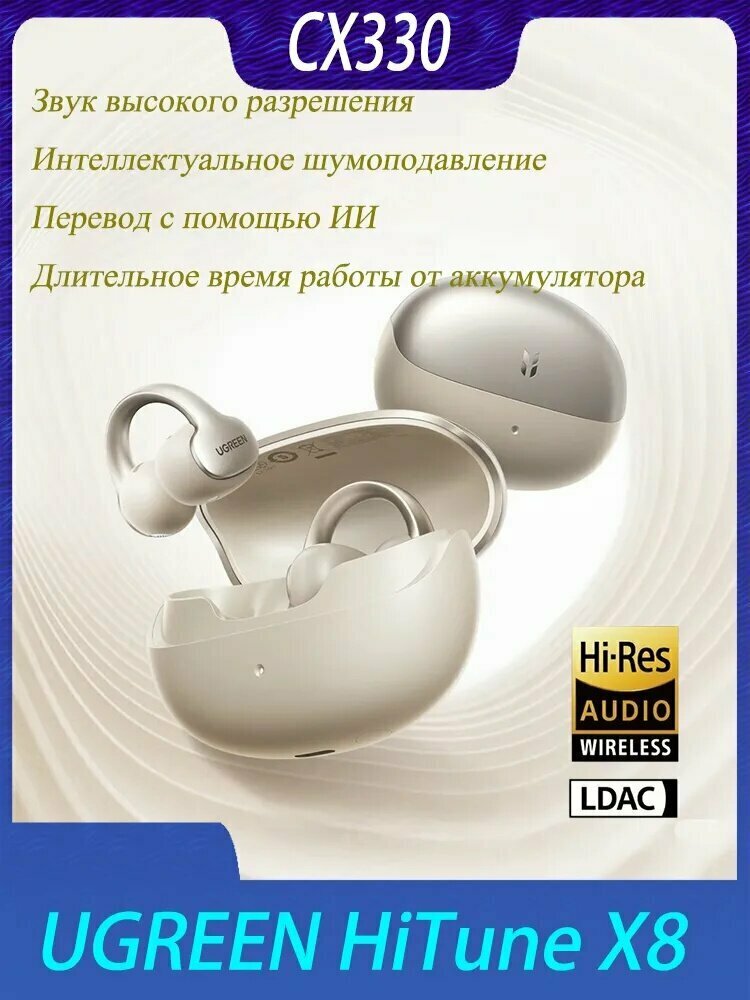 UGREEN HiTune X8 Bluetooth-наушники с искусственным интеллектом