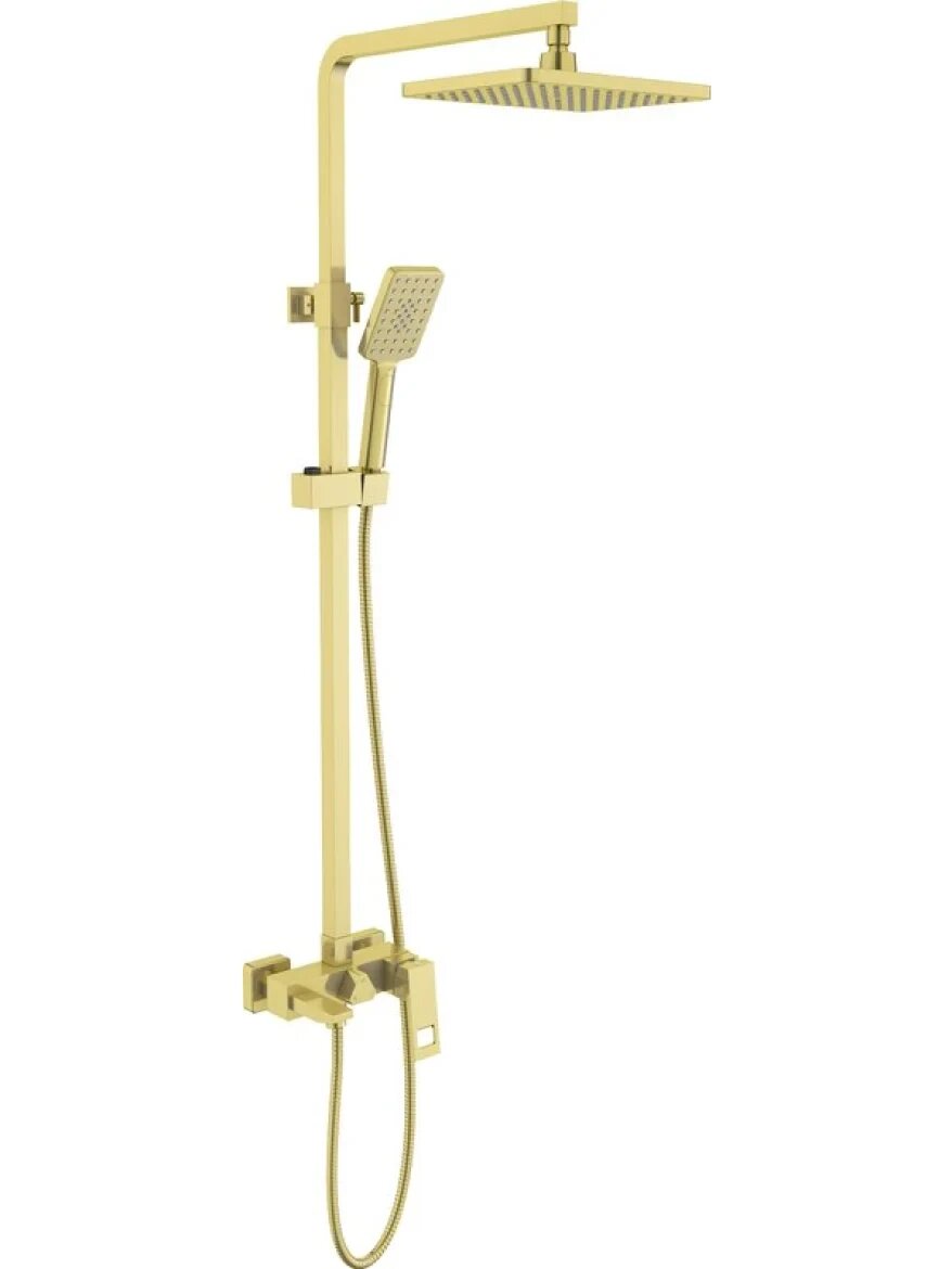 Душевая стойка Timo Briana SX-7130/17 золото, Латунь, матовая, рычажное, 150×40×30 см