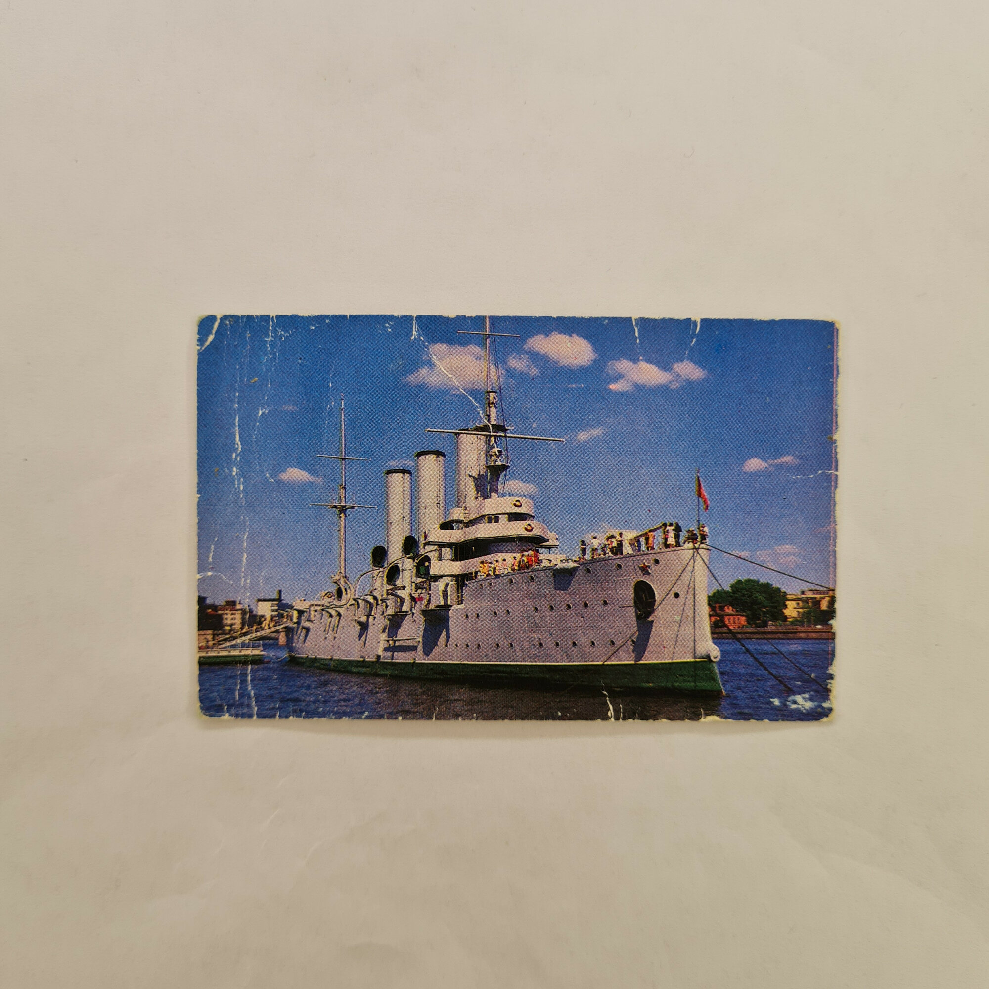 Карманный календарик СССР 1980. Крейсер Аврора, корабль на Неве, флот. Советский календарь