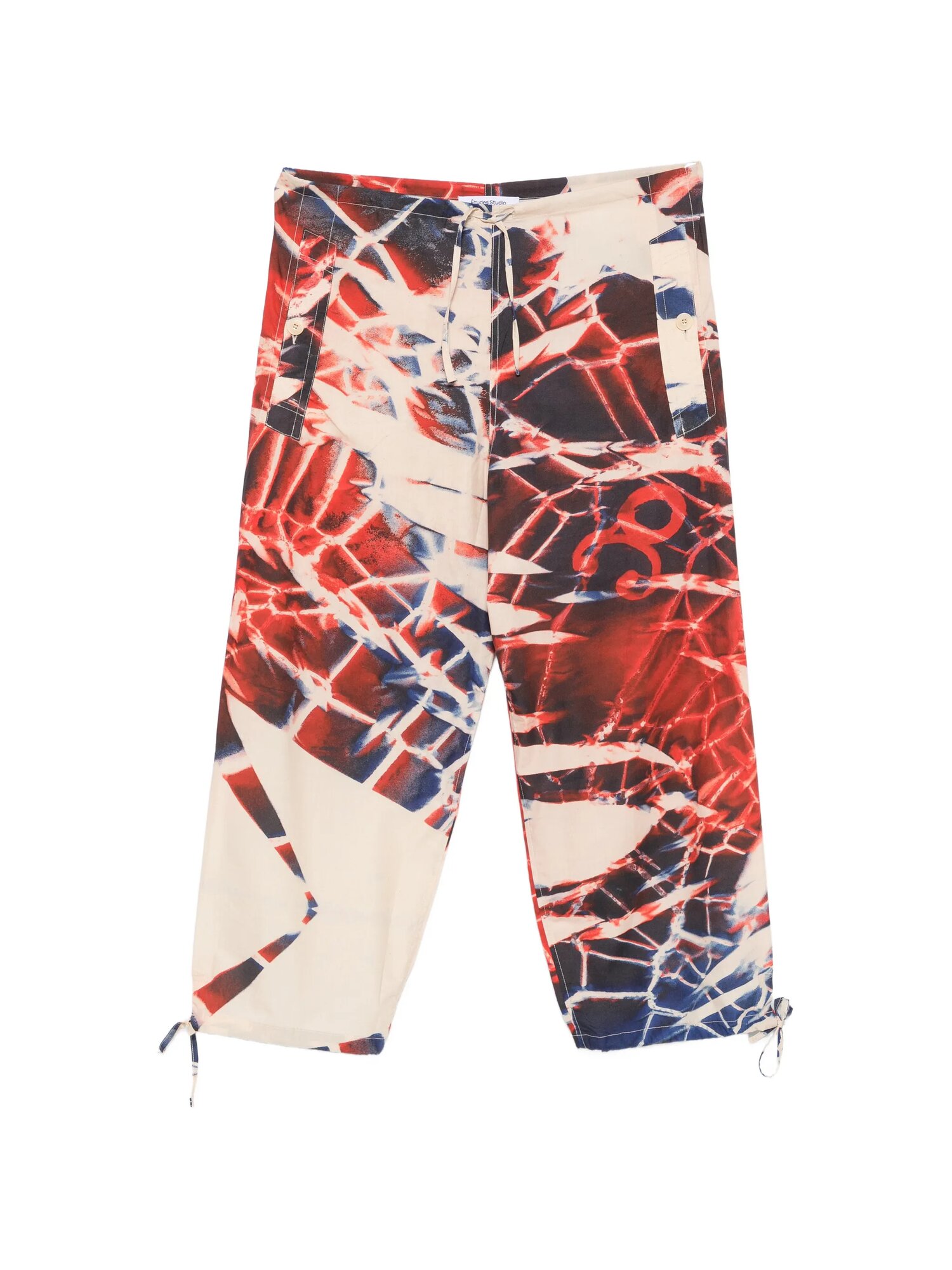 Брюки Abstract-print drawstring-waist trousers
