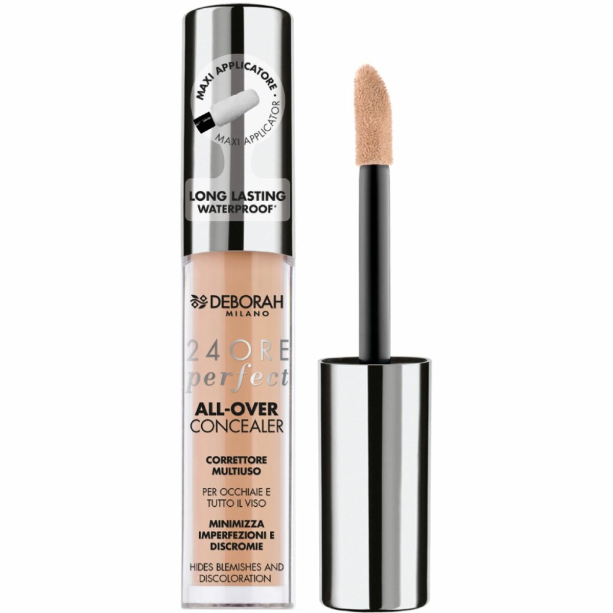 Deborah Milano Корректор жидкий 24 Ore Perfect All Over Concealer, тон 03 песочный , 5.5 г