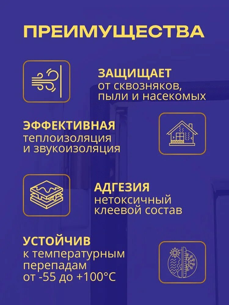 Уплотнитель для окон и дверей — фото 1