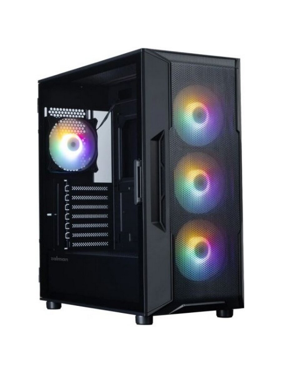 Корпус ZALMAN MidTower I3 NEO V2 черный (ATX, без БП, USB3.0+USB3.2, 4x120mm ARGB) (Zalman i3 NEO V2 черный)