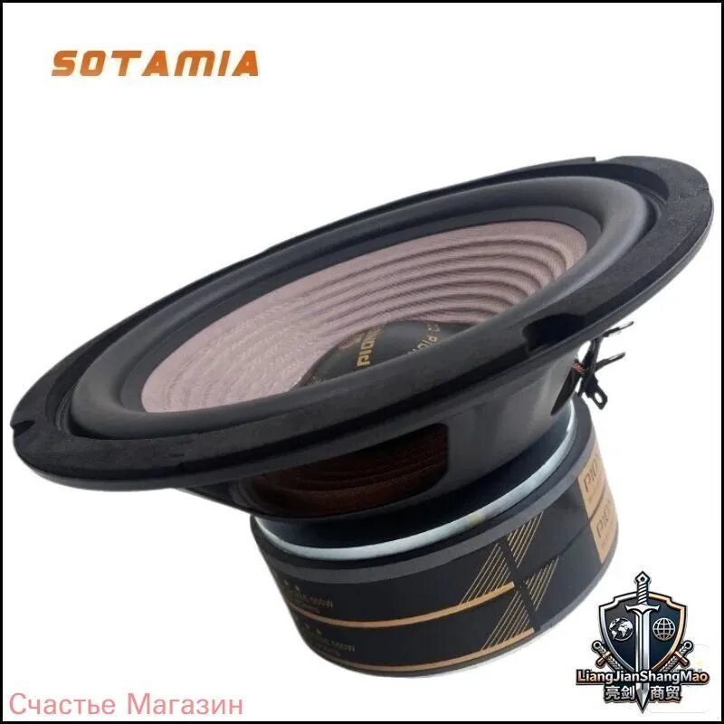 SOTAMIA 1Pcs 8-дюймовый мощный динамик сабвуфера мощностью 200 Вт, пассивный НЧ-динамик 8 Ом, домашний кинотеатр Hifi Musi