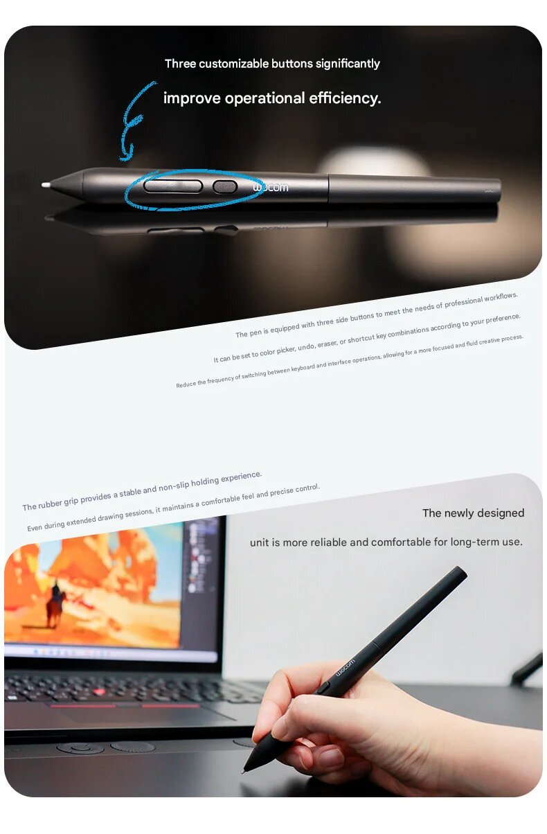 Wacom Art Pen 2 стилус для Intuos Pro, Cintiq, MovinkPad Pro 14 — фото 1