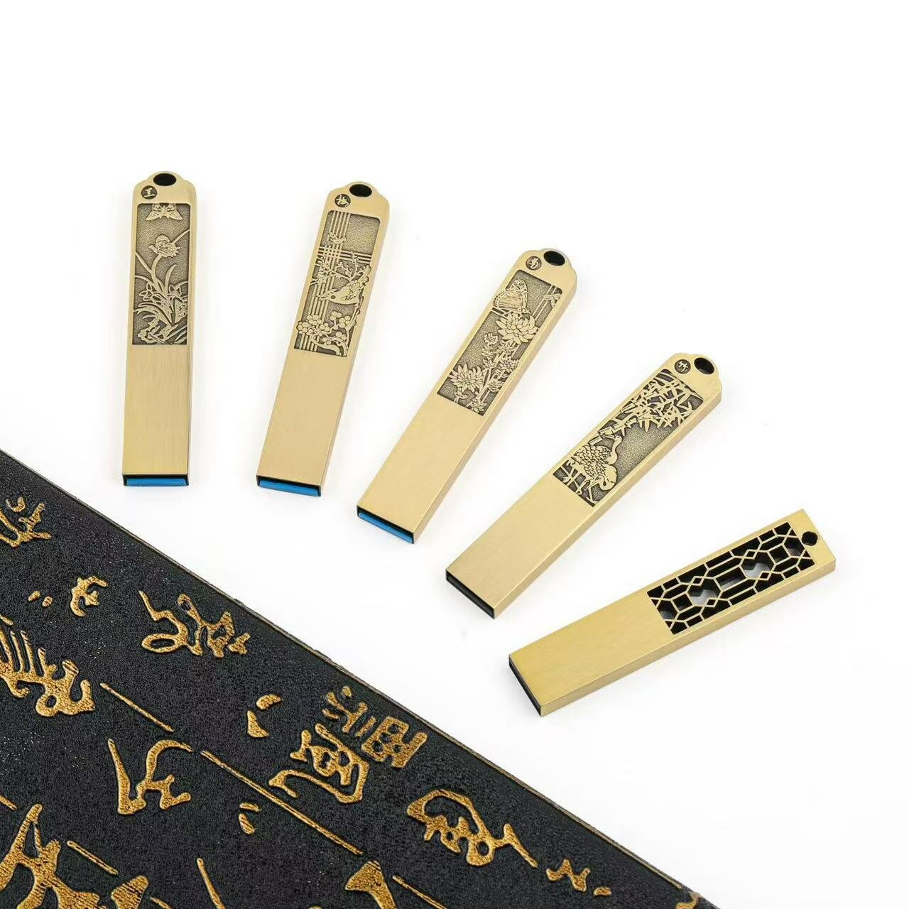USB-накопитель 4 ГБ с дизайном Четырех Дам в китайском стиле и гравировкой персонального логотипа, традиционный подарок