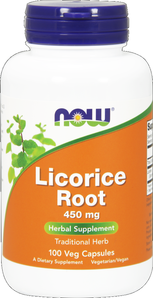 Now Foods Корень Солодки 550мг 100 капс (LICORICE ROOT 450mg 100 VCAPS)