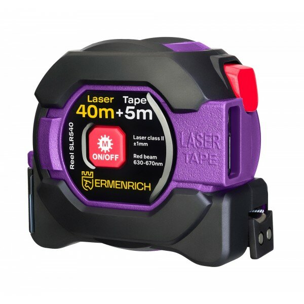 Рулетка с лазерным дальномером Ermenrich Reel SLR540