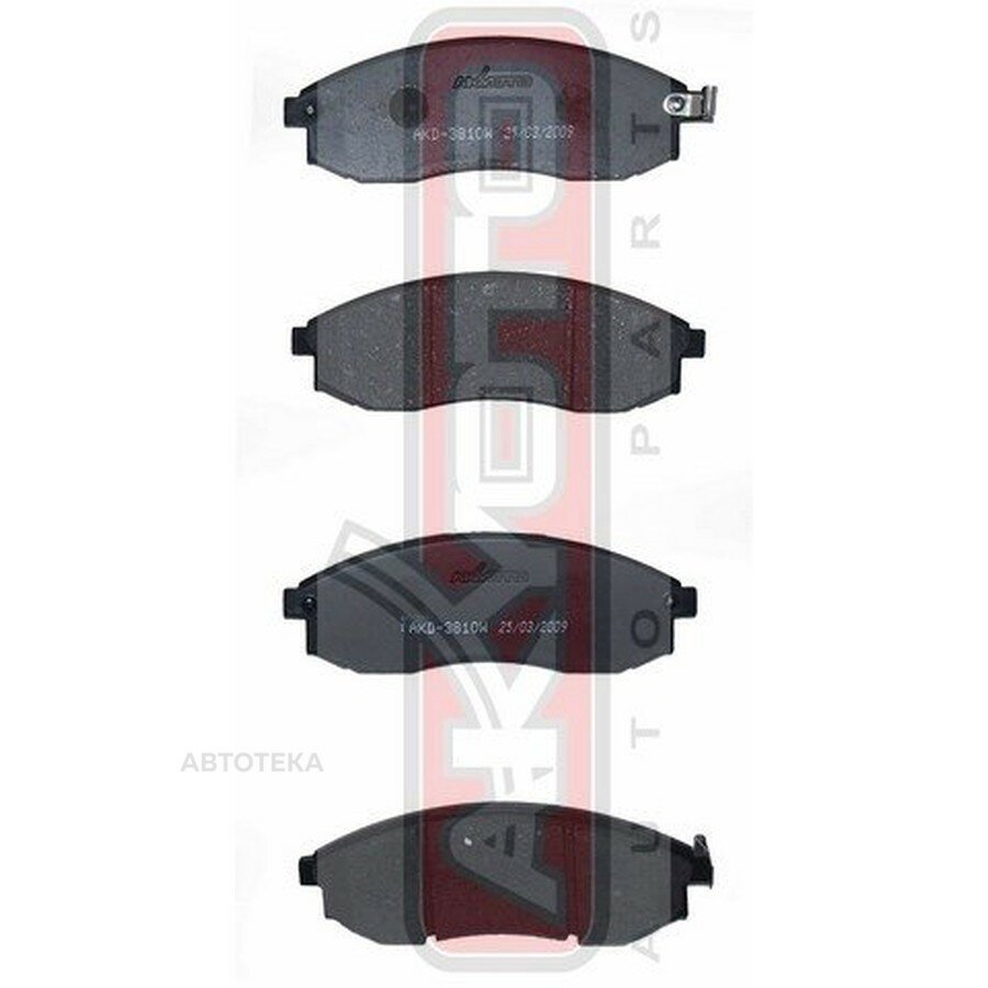 Колодки тормозные дисковые передние AKYOTO AKD3810