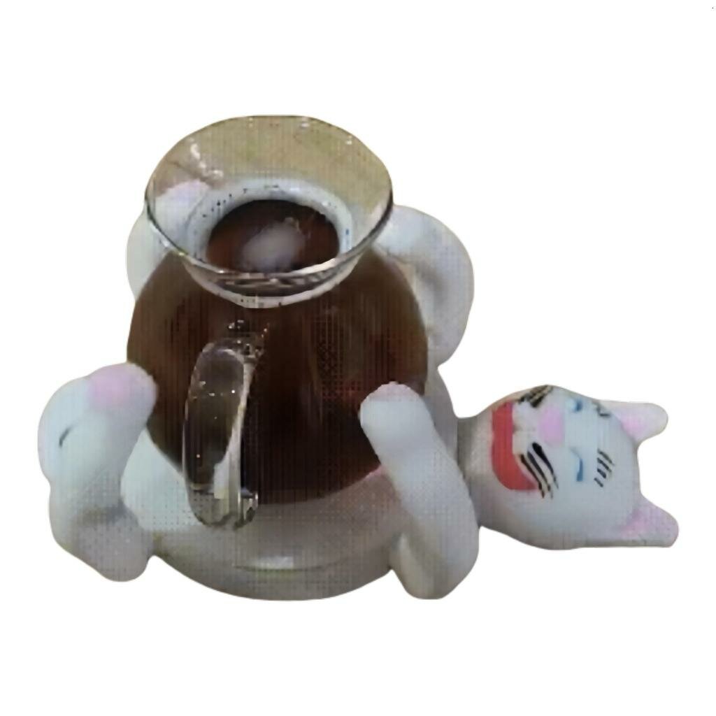 Кошачьи подставки под чашки, Белый
