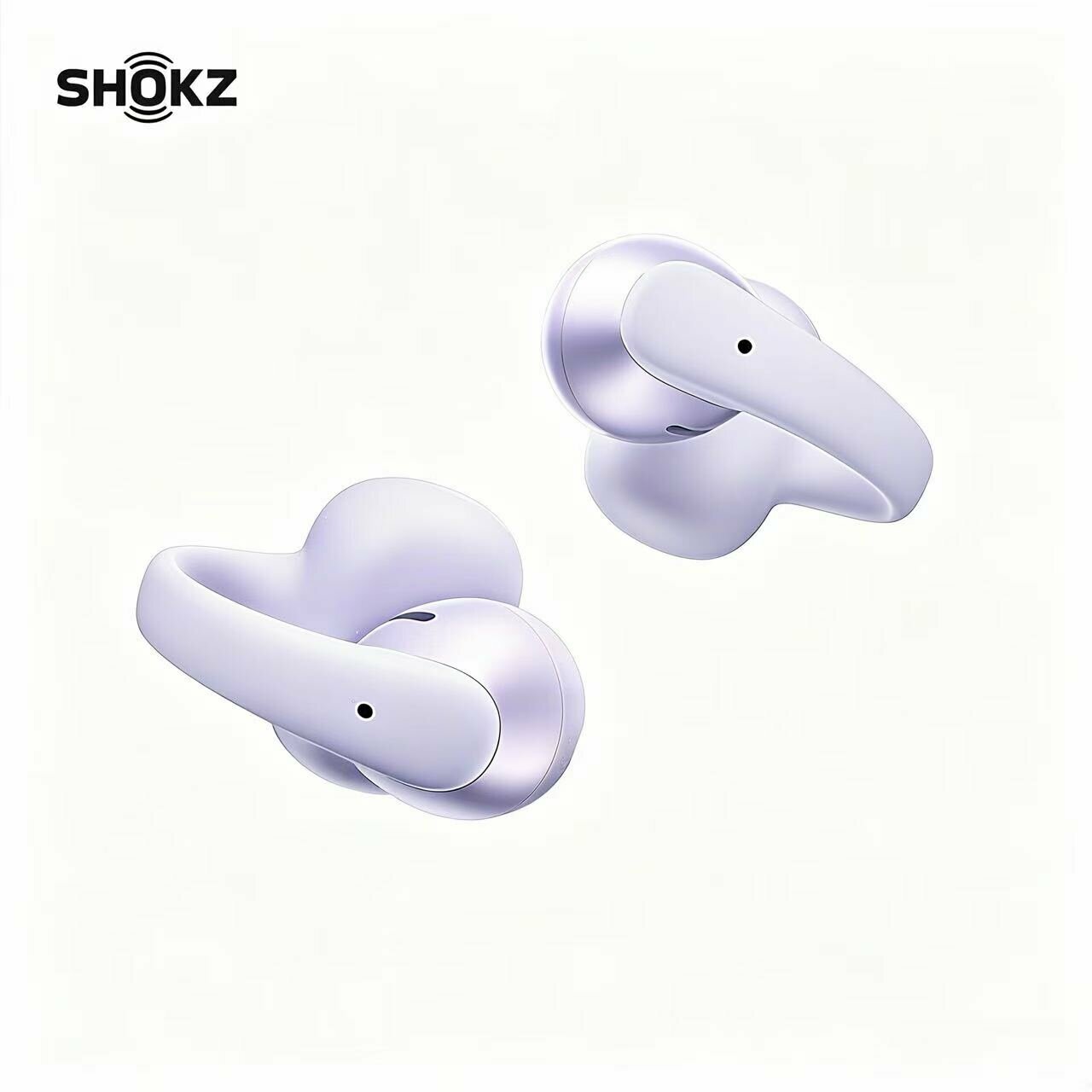 Наушники-клипсы Shokz OpenDots Air, Bluetooth открытого типа для спорта и бега, фиолетовый цвет