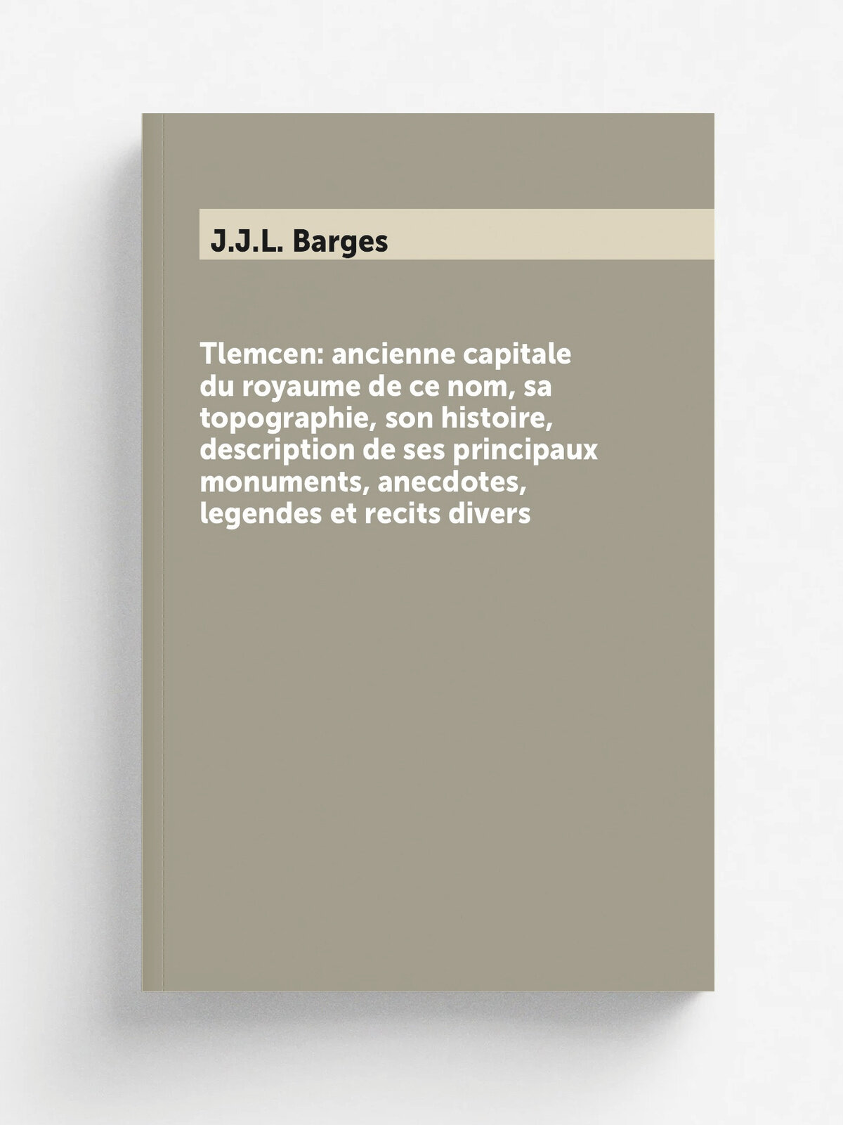 Tlemcen: ancienne capitale du royaume de ce nom, sa topographie, son histoire, description de ses principaux monuments, anecdotes, legendes et recits…