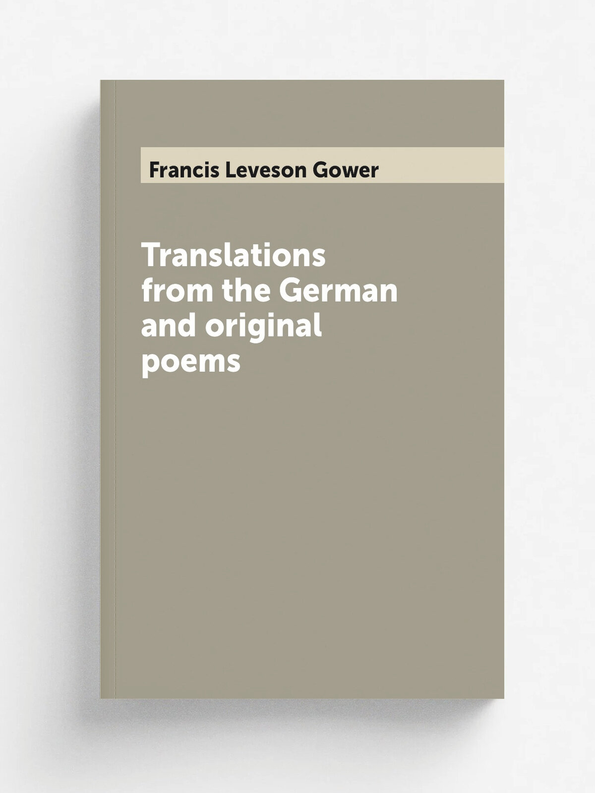Translations from the German and original poems