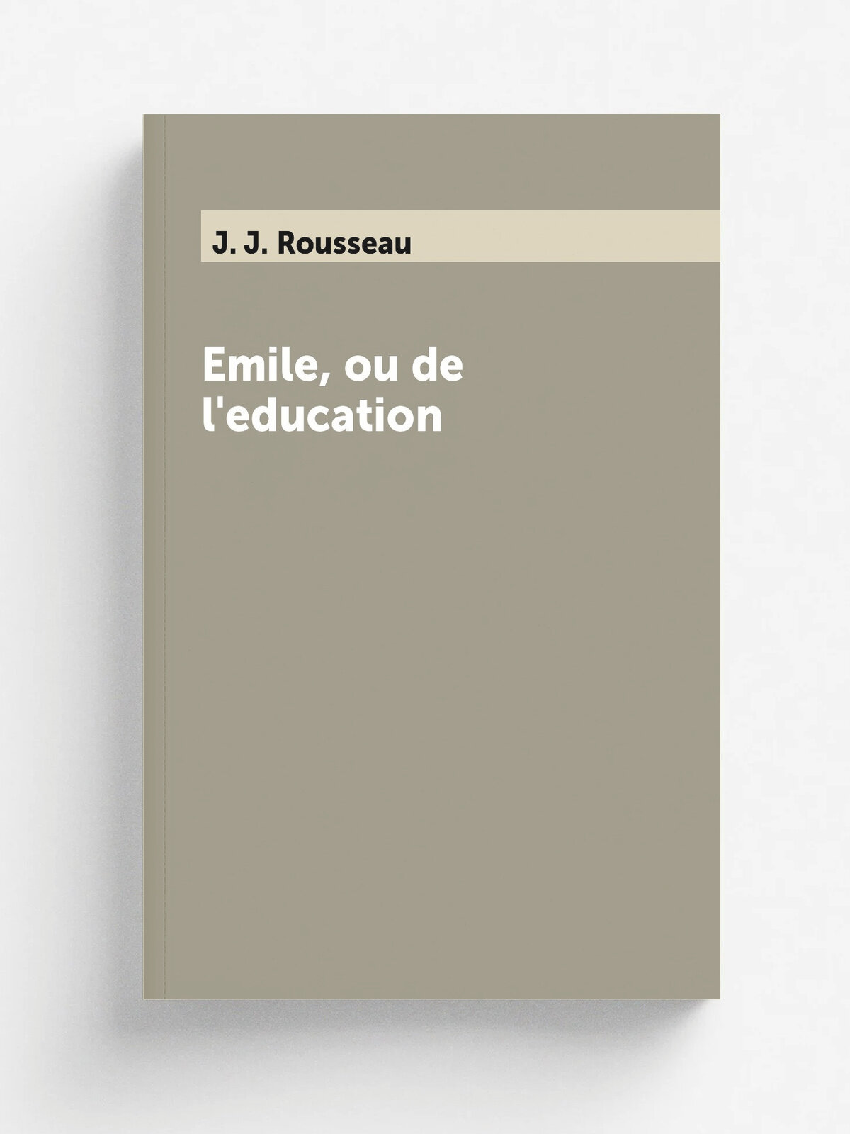 Emile, ou de l'education