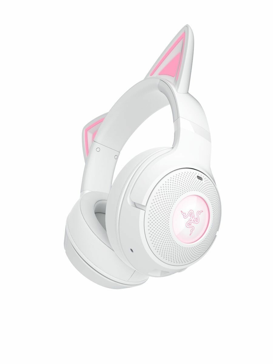 Razer Kraken Kitty V2 BT - White USB Type-C Игровые беспроводные наушники, с микрофоном, белые
