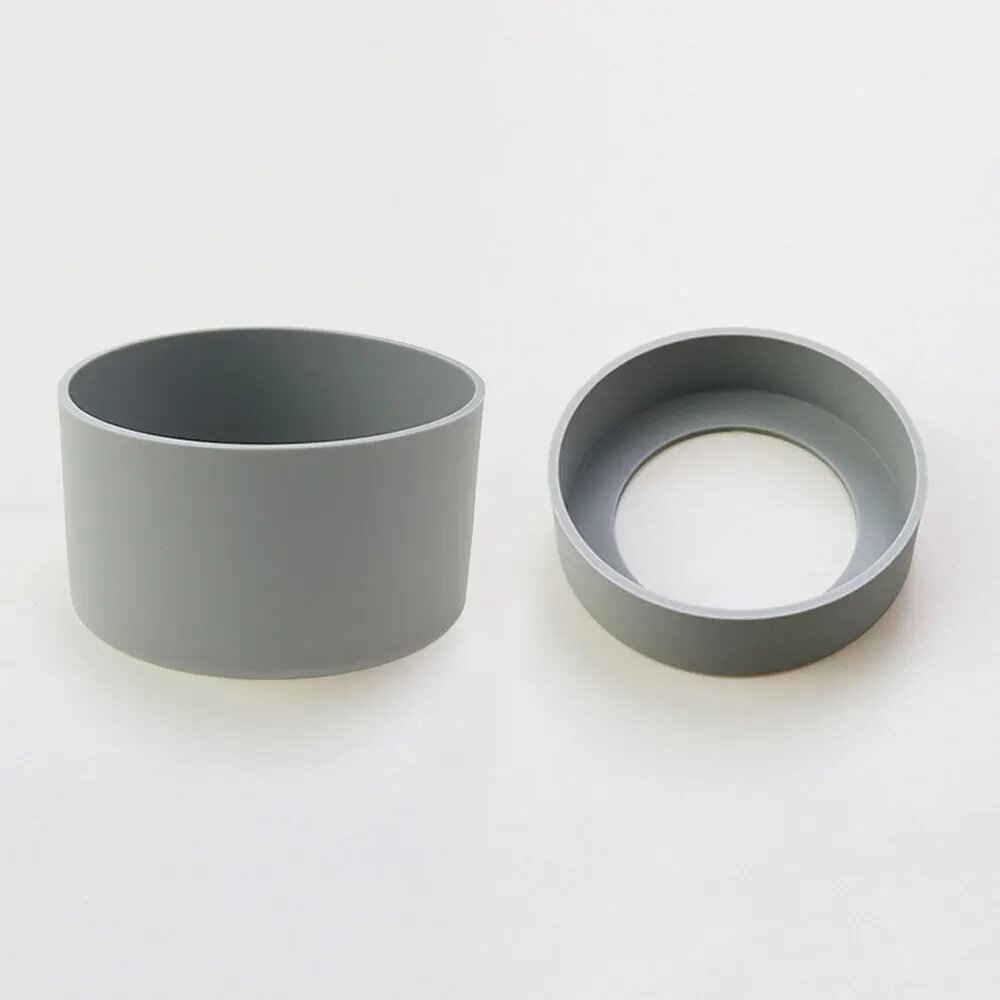 Силиконовые подставки для чашек ChengHaoRan 7см, 2 шт. Серый, Gray