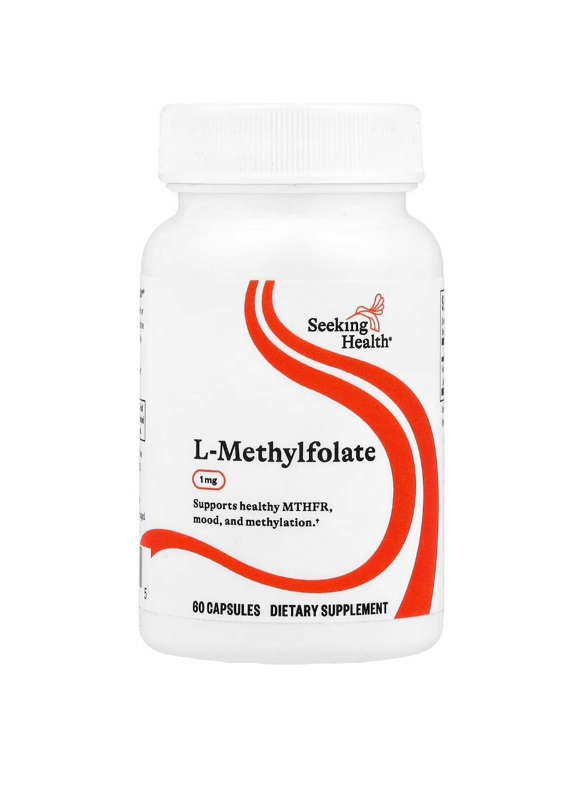 Seeking Health, L-Methylfolate, 1 мг, 60 капсул
