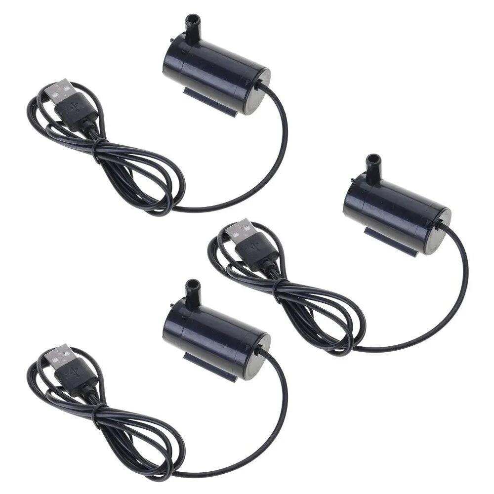 Насос для фонтана для кошек, супер тихий, с USB-кабелем, замена двигателя, Черный