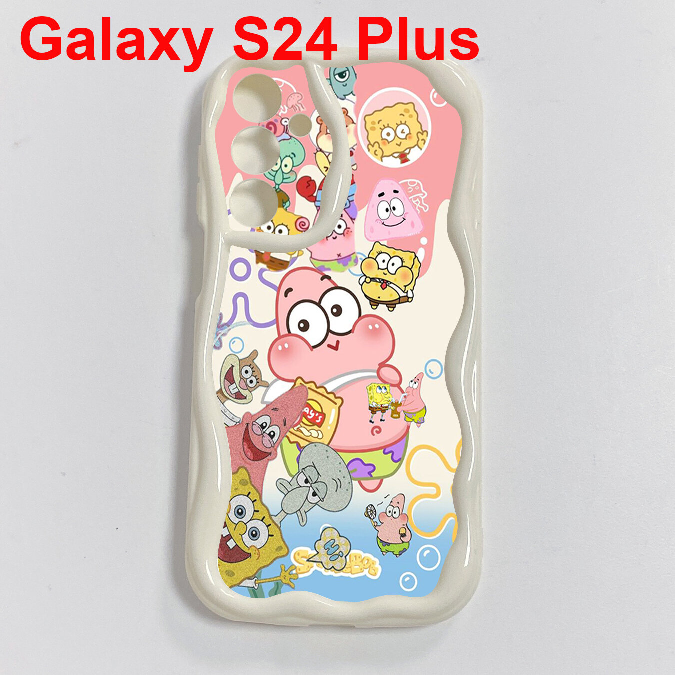 Чехол для телефона Galaxy S24+ с принтом Губки Боба Квадратные штаны неправильной формы