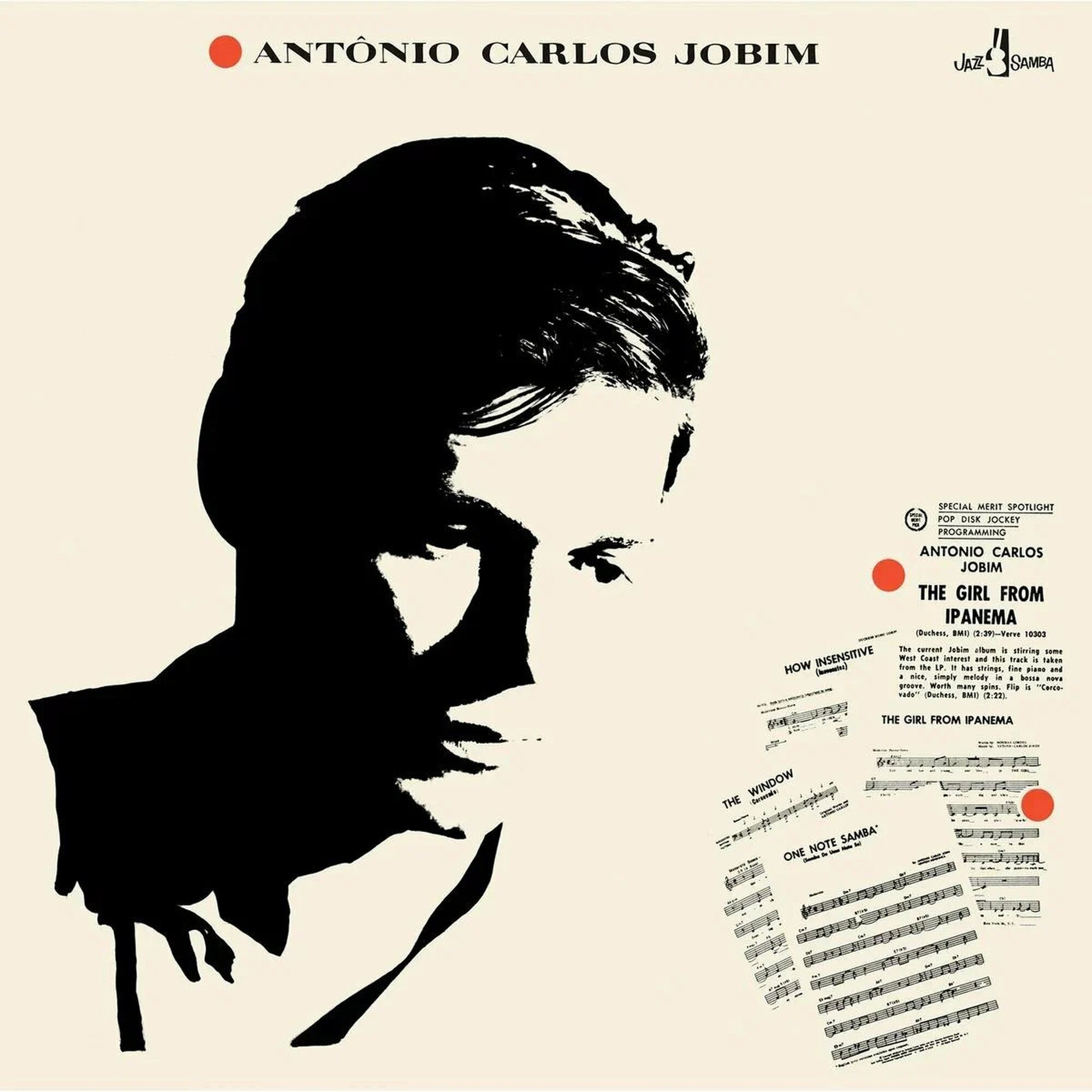 ANTONIO CARLOS JOBIM - The Girl From Ipanema, (LP, Black Vinyl) Виниловая Пластинка