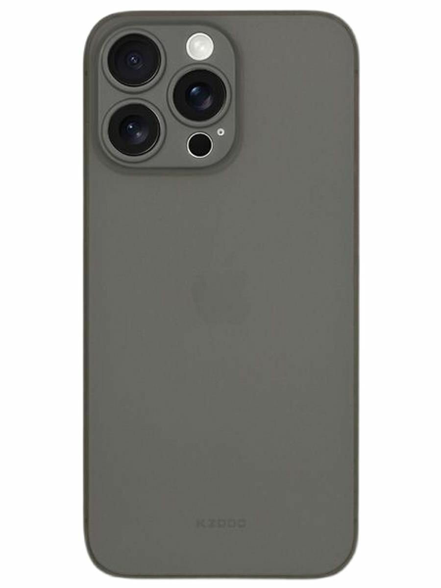 Чехол на iPhone 15 Pro Max, Air Skin ультратонкий пластик, серый