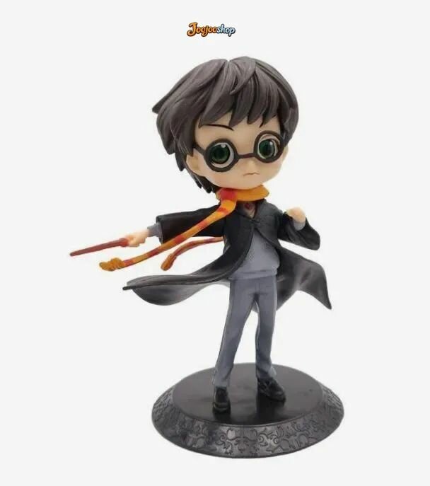 Фигурка Гарри Поттер Harry Potter с метлой, высота 15 см, мультяшная Q-версия статуэтка для коллекции