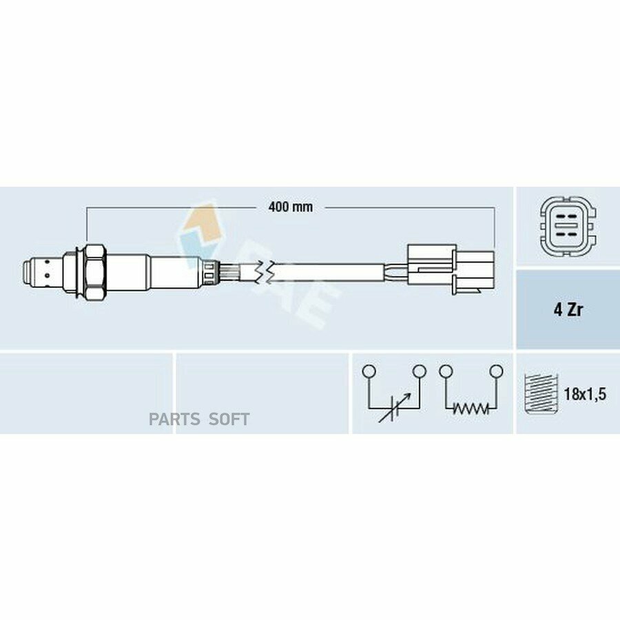 FAE 77682 Oxygen sensor ()