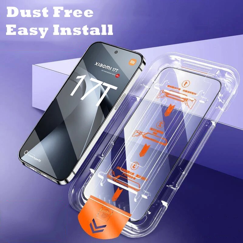 3/2/1 шт. Защитная пленка для экрана Xiaomi 17T, закаленное стекло, защитная 2PCS Tempered Glass