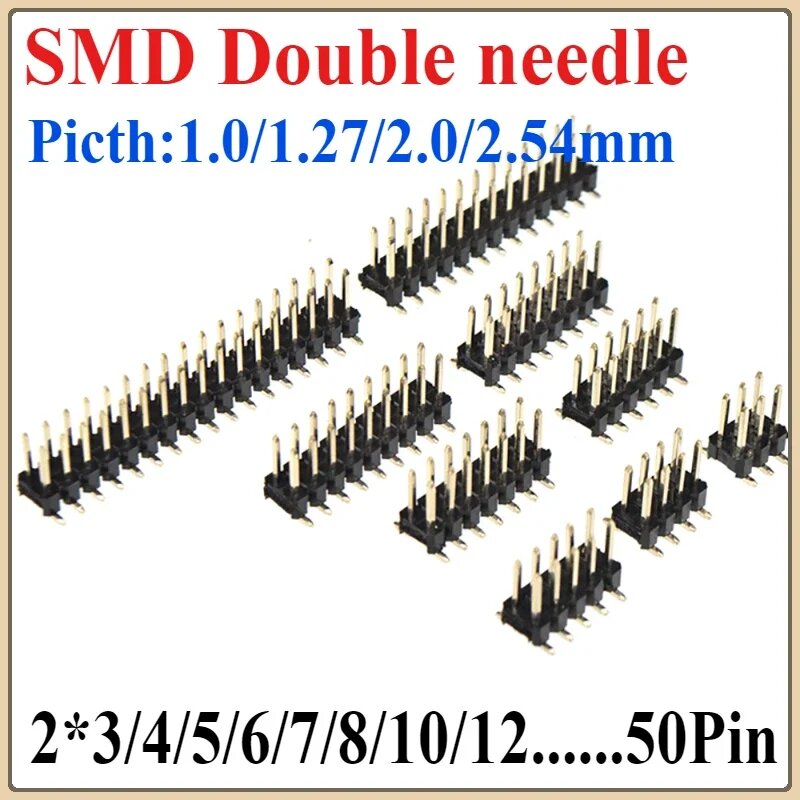 SMD SMT разъемы-штыревики 10 шт. 2x10PIN (10PCS), 2.54mm