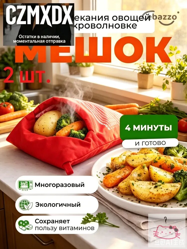 Пакет, мешок для приготовления, 0.25м х 20 см, 1 шт