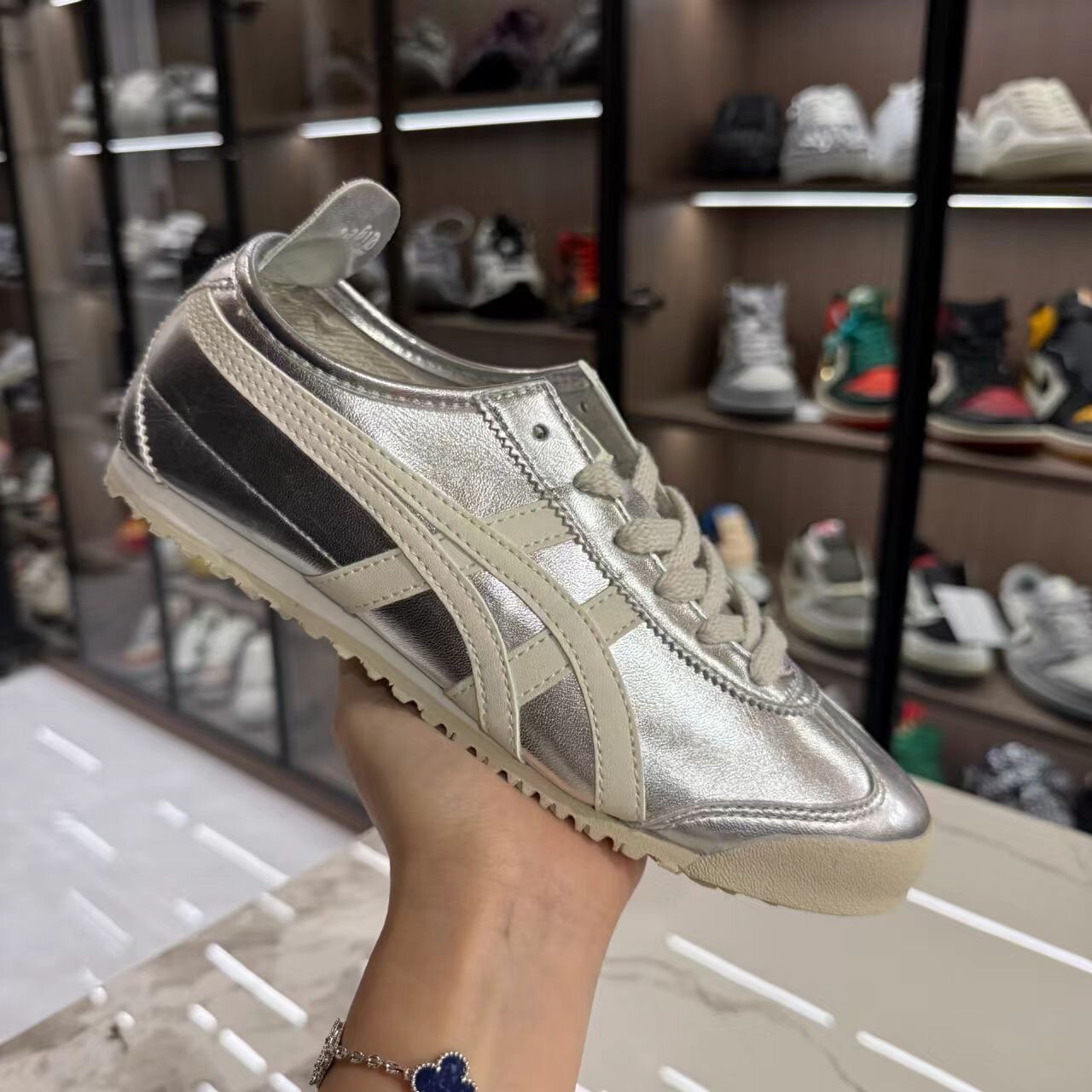 JYL Мужские туфли Для водителей Удобные Одношаговые Кожа/Silver