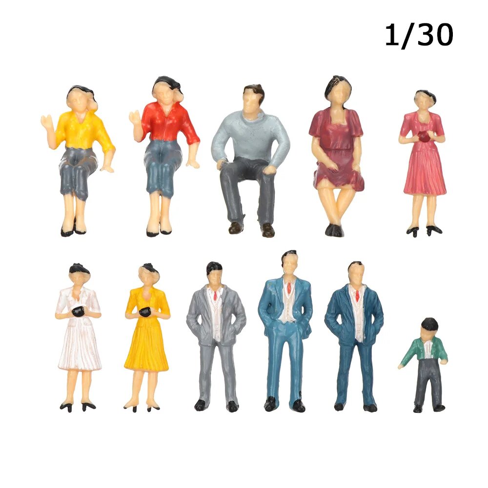 Фигурки людей 1/30, 10 шт, style2 1-30