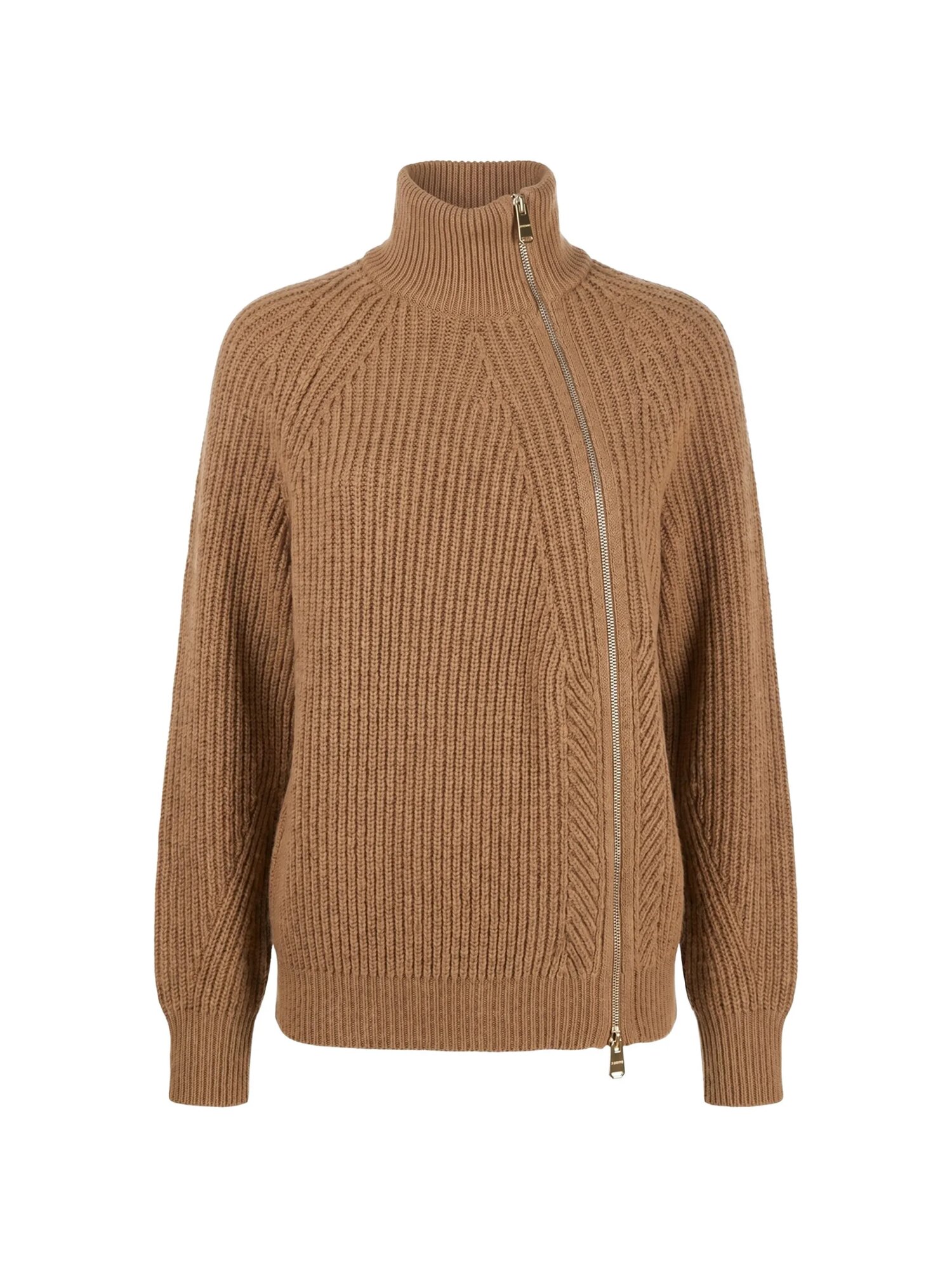Кардиган Ribbed-knit asymmetric-zip cardigan