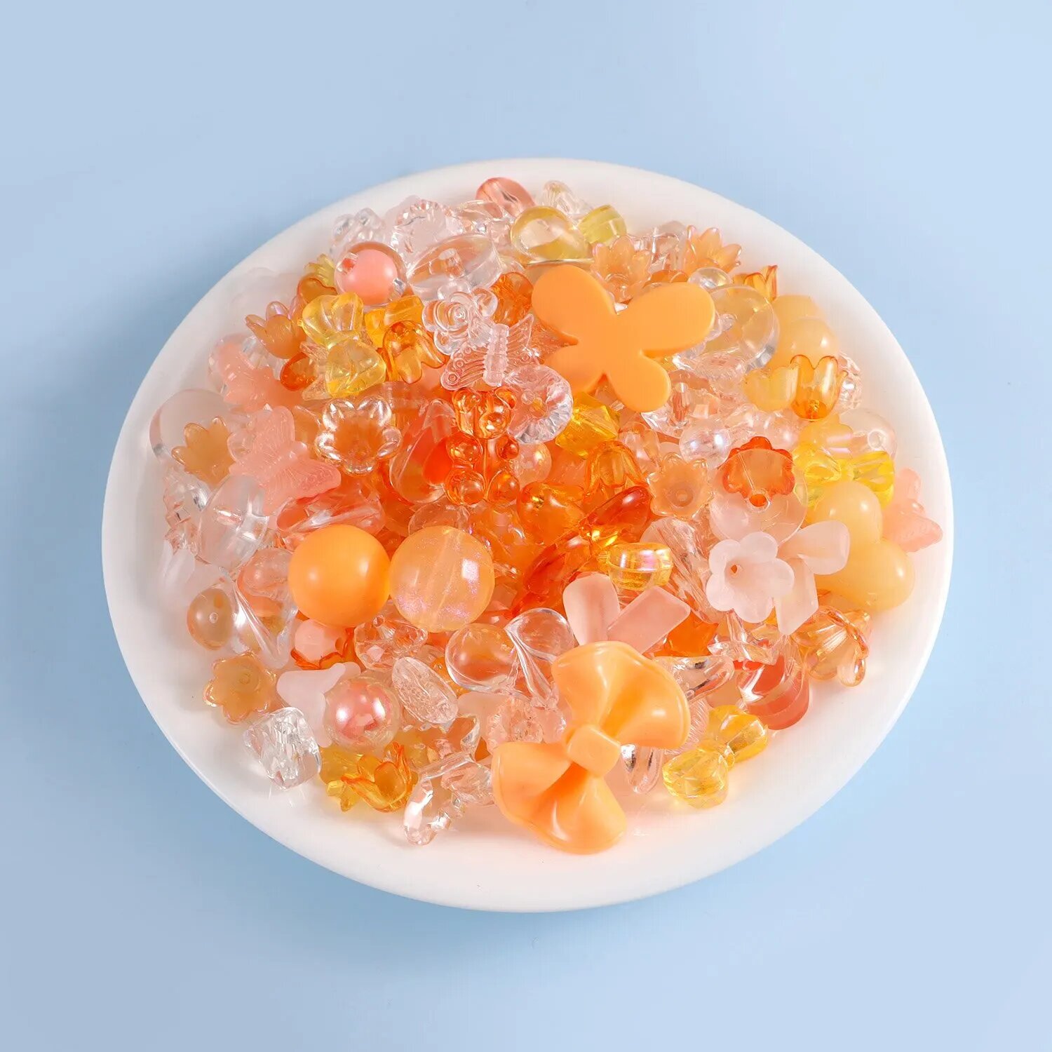Акриловые бусины Aogue для украшений Оранжевый, Оранжевый, Orange