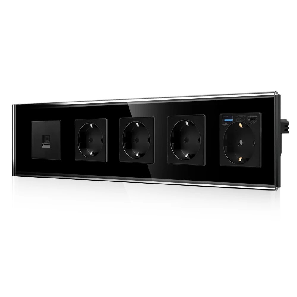 Розетка Bingoelec EU CAT6 3ocket AC