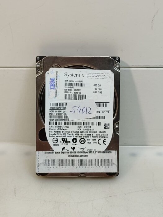 Жесткий диск Western Digital 2.5' WD6001BKHG 6 Гбит/с SAS