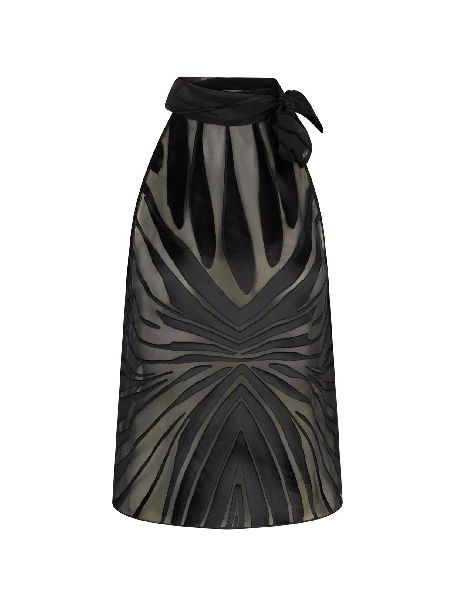 Топ Ray-pattern bow-detail top