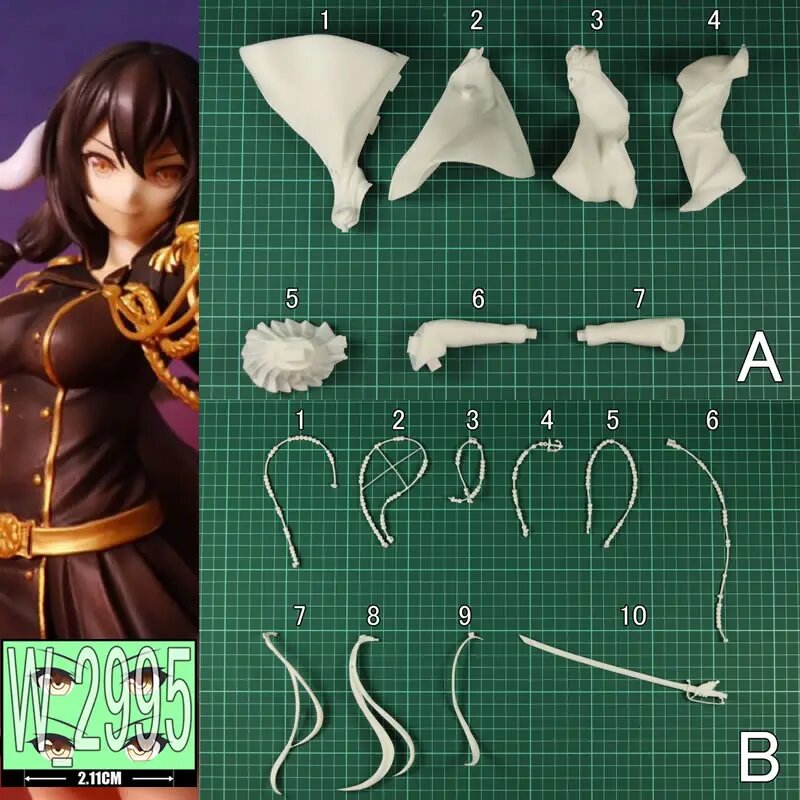 Фигурка Mikasa IJN Azur Lane 1/8 белый набор для сборки