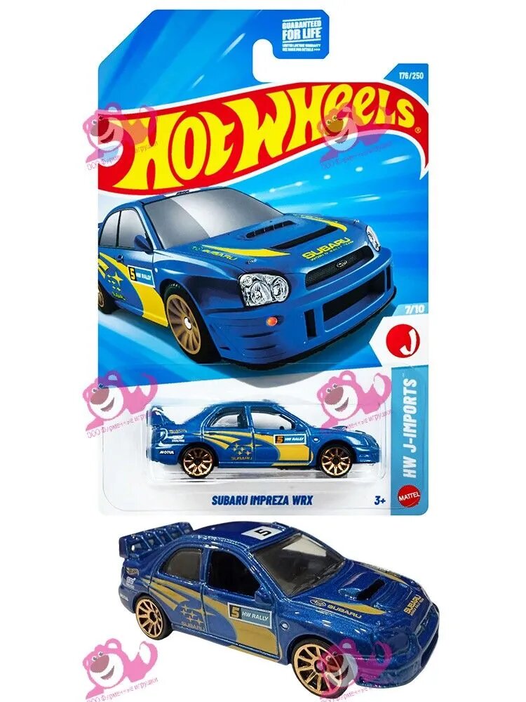 Машинка Mattel Hot Wheels 1:64 Basic Car 2026E C4982 Subaru Impreza WRX