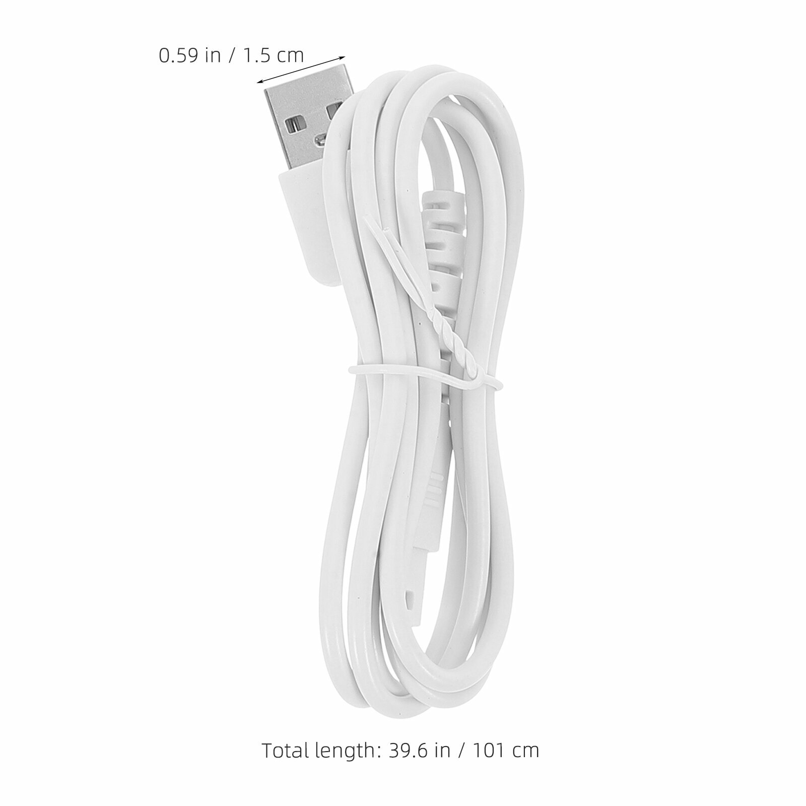 Кабель зарядки usb для ирригатора water flosser, белый, из tpe для домашнего использования
