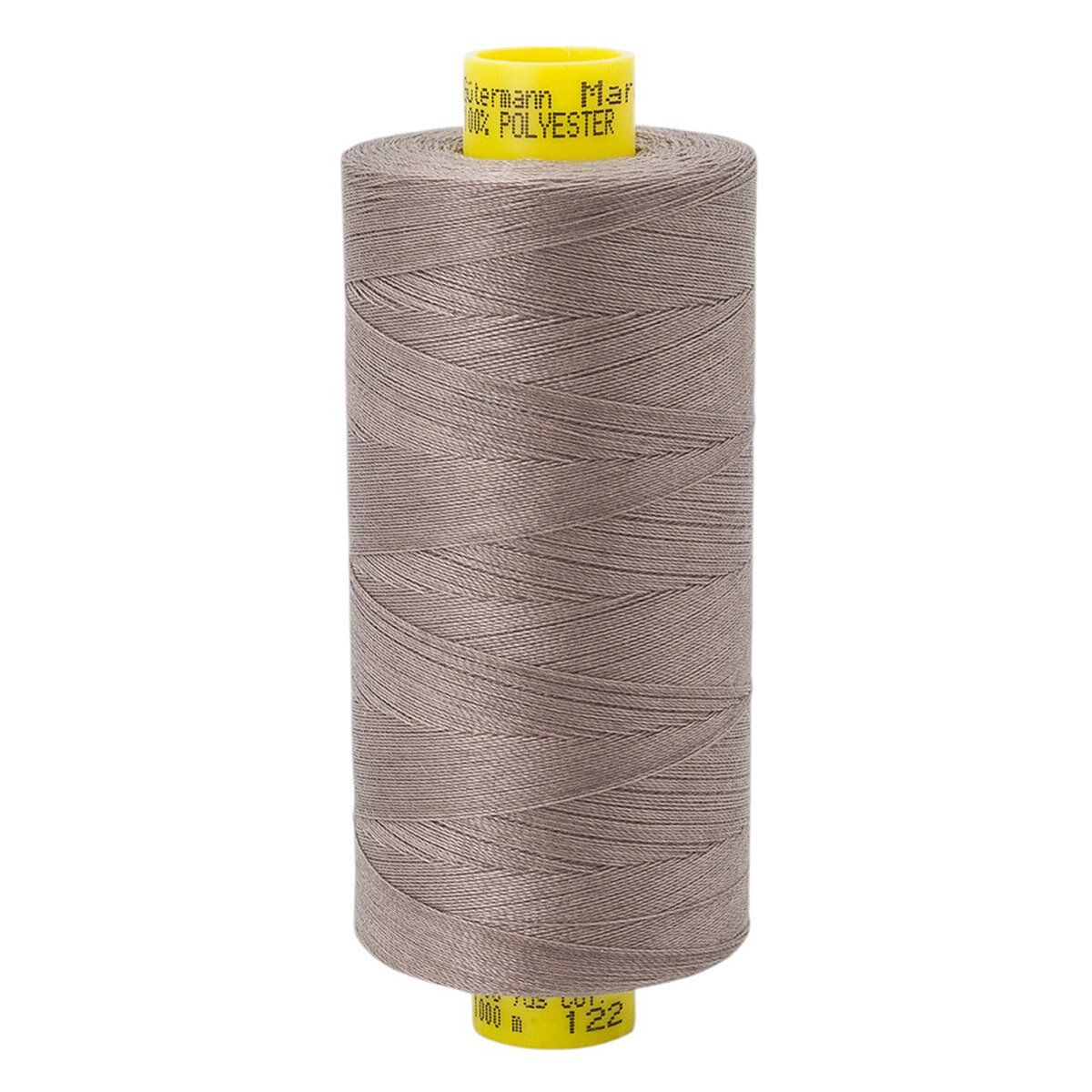 Нитки Mara 120/1000 м универсальные, 100% полиэстер Gutermann 700207 (122 серый тауп), 10 шт